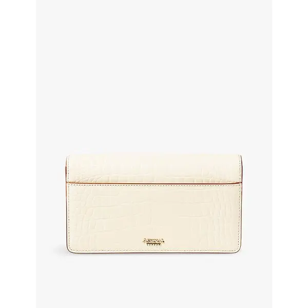 ASPINAL OF LONDON Mayfair Embossed Leather Clutch