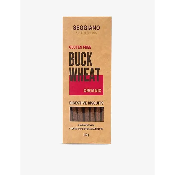 SEGGIANO Gluten Free Buckwheat Organic Digestive Biscuits 150g - One-color