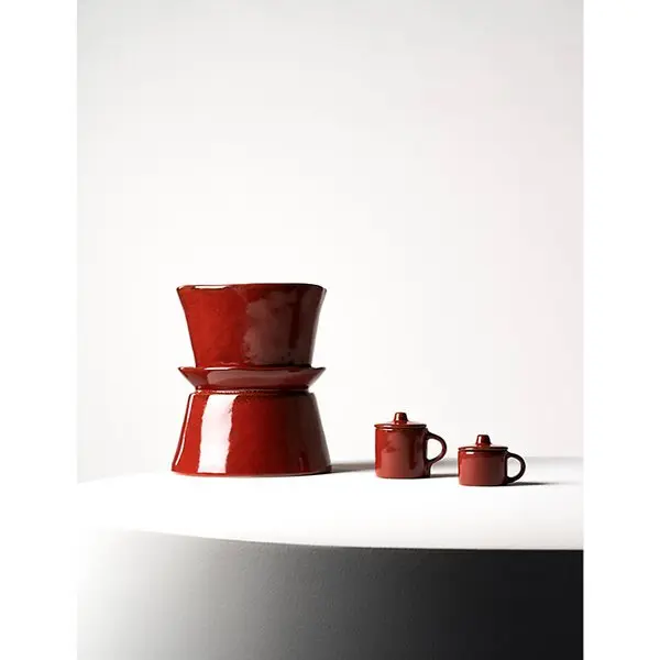 SERAX Ebony La Mere Stoneware Vase 22cm