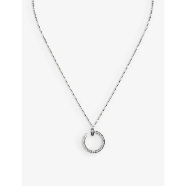 CARTIER Juste Un Clou Diamond White-gold Pendant Necklace - White Gold