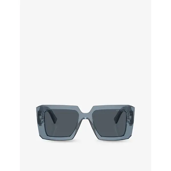 Prada Square-frame Acetate Sunglasses - Grey