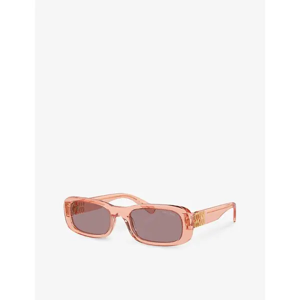 Miu Miu Mu 08zs Oval Sunglasses