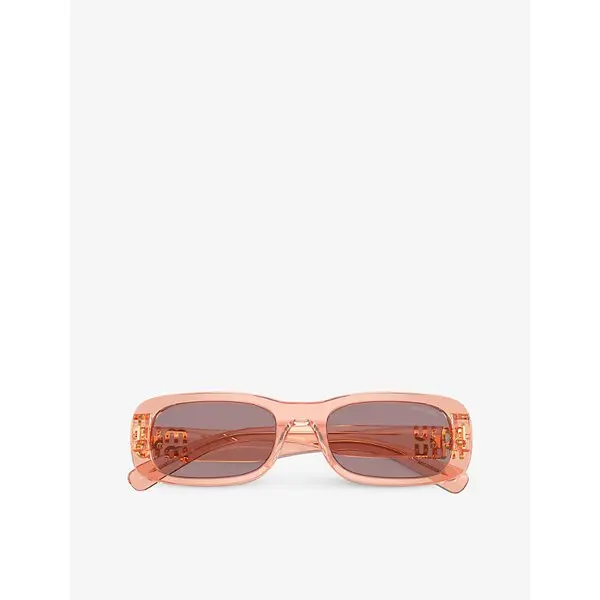 Miu Miu Mu 08zs Oval Sunglasses