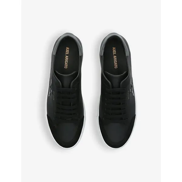 Axel Arigato Clean 90 Leather And Suede Low-top Trainers - Blk/white
