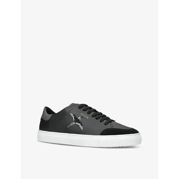 Axel Arigato Clean 90 Leather And Suede Low-top Trainers - Blk/white
