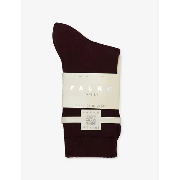 Falke Cotton-blend Crew Socks - Barolo