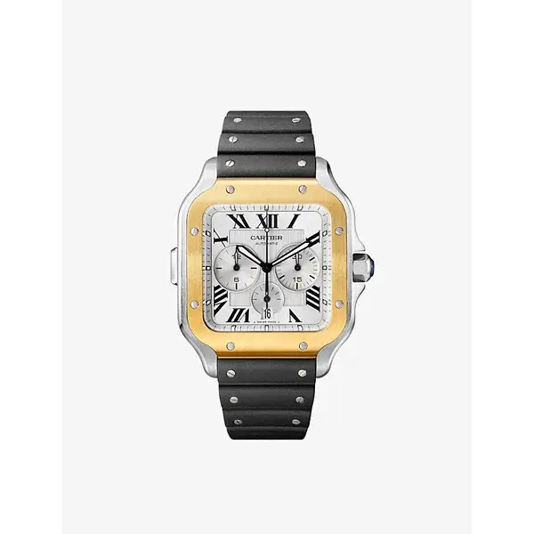 Cartier Santos De Stainless-steel Chronograph Watch