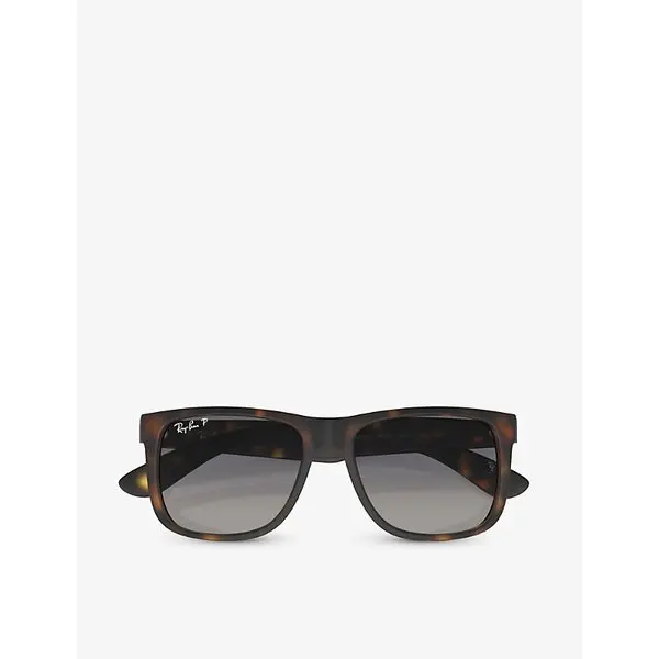Ray-ban Justin Square-frame Sunglasses - Brown