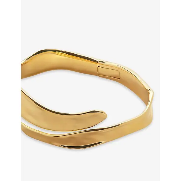 Monica Vinader Wave Wrap Cuff - Yellow Gold