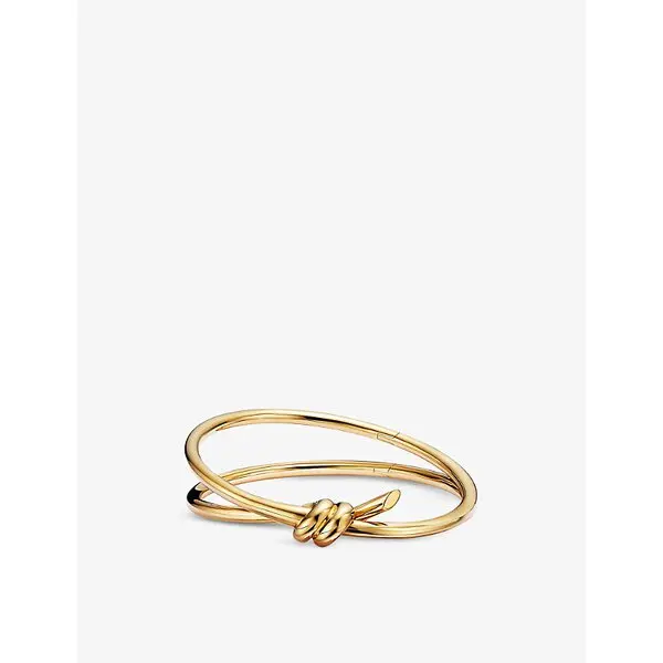 Tiffany & Co. Knot Double Row Hinged Bangle