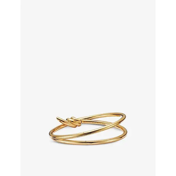 Tiffany & Co. Knot Double Row Hinged Bangle