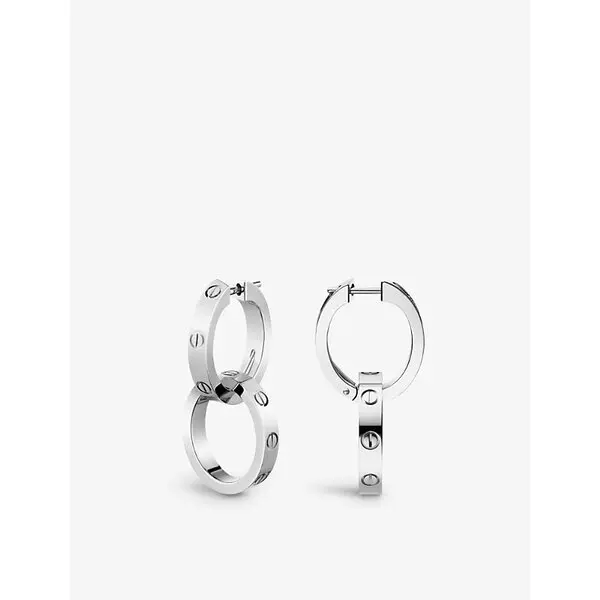 Cartier Love 18ct White-gold Hoop Earrings - White Gold