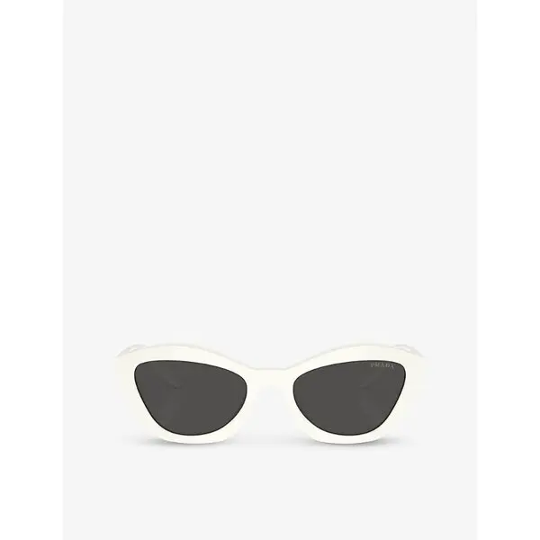 Prada Butterfly-shape Sunglasses - White