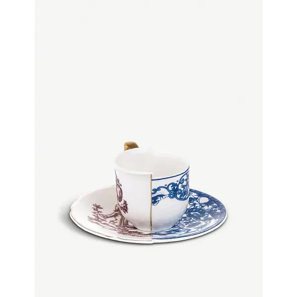 SELETTI Eufemia Hybrid Porcelain Coffee Cup And Saucer - One-color