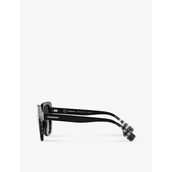 Burberry Be4393 Cat-eye Acetate Sunglasses - Black