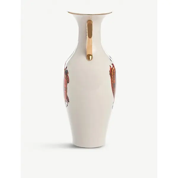 SELETTI Hybrid Adelma Bone China Porcelain Vase 32.5cm - One-color