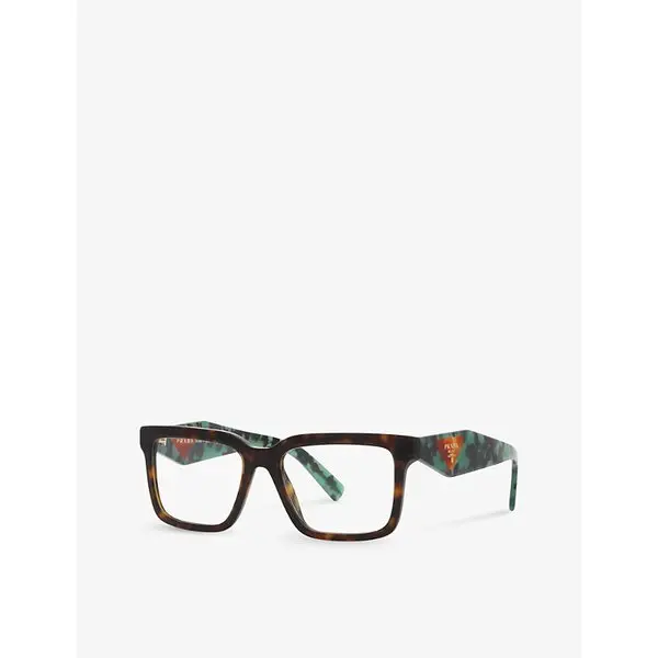Prada Pr 10yv Rectangle-frame Acetate Eyeglasses