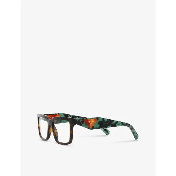 Prada Pr 10yv Rectangle-frame Acetate Eyeglasses