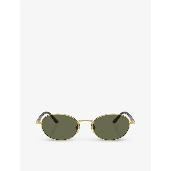 Persol Po1018s Ida Round-frame Sunglasses - Gold