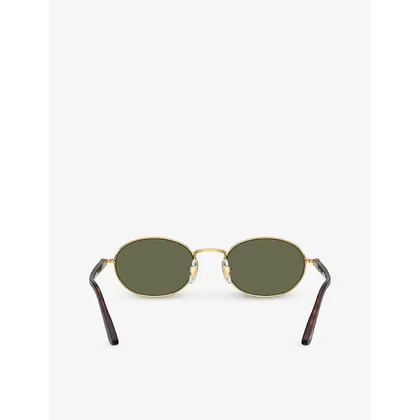 Persol Po1018s Ida Round-frame Sunglasses - Gold