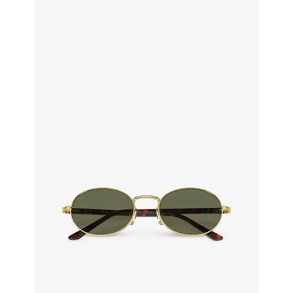 Persol Po1018s Ida Round-frame Sunglasses - Gold