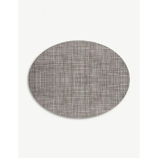 CHILEWICH Basketweave Oval Placemat 36 X 49 Cm - One-color