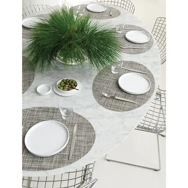 CHILEWICH Basketweave Oval Placemat 36 X 49 Cm - One-color