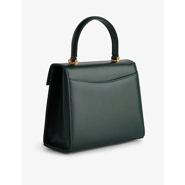 LAUNER Traviata Leather Top-handle Bag - Forest Green