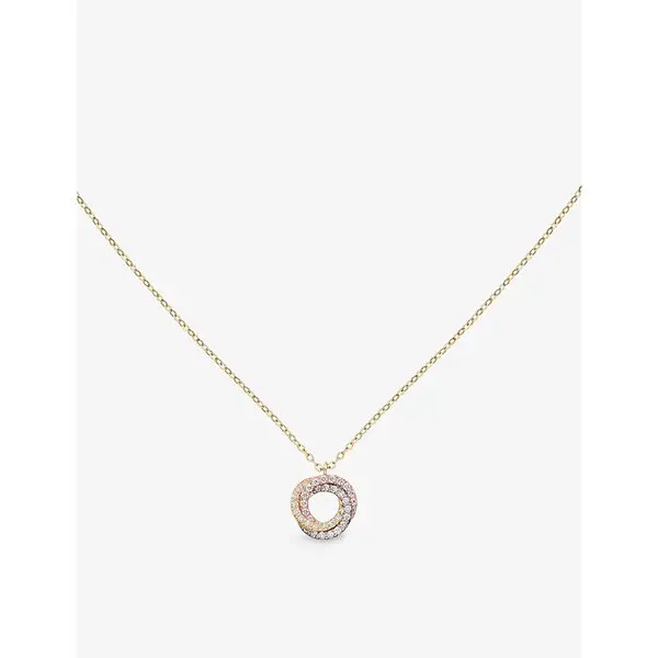 Cartier Trinity 18ct White, Rose, And Yellow- Diamond Pendant Necklace - Gold