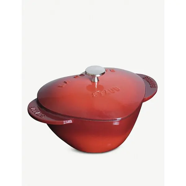 STAUB Heart-shaped Cast Iron Cocotte 20cm - One-color