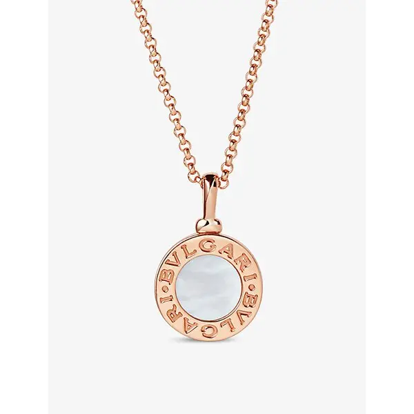 BVLGARI 18ct And Mother-of-pearl Necklace - Rose Gold