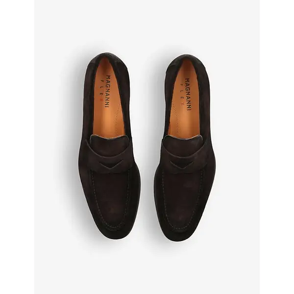 Magnanni Diezma Suede Penny Loafers