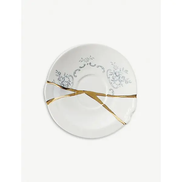 SELETTI Kintsugi N1 Porcelain Coffee Cup And Saucer