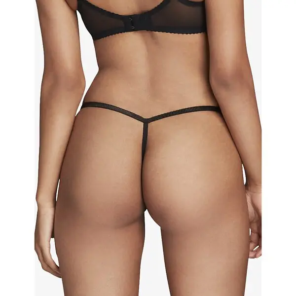 Agent Provocateur Lorna Low-rise Lace Thong Xxl - Black