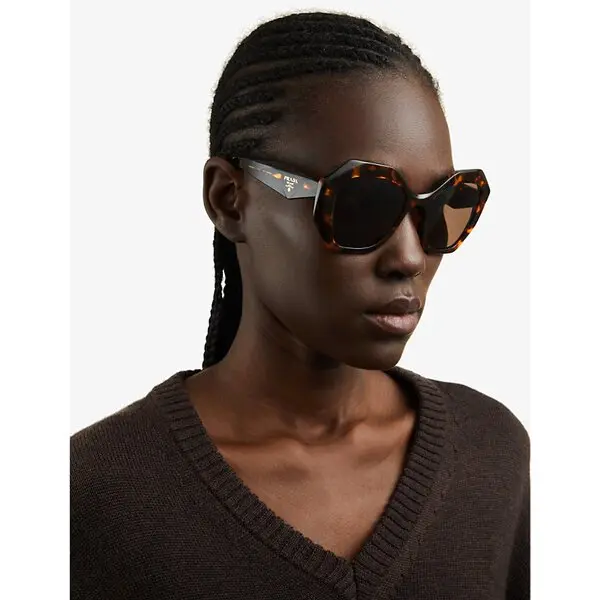 Prada Pr 16ws Irregular-frame Sunglasses