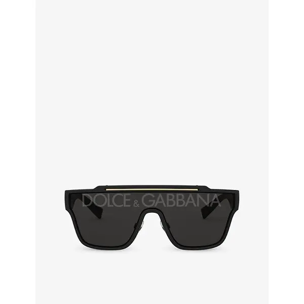 Dolce & Gabbana Dg6125 Square-frame Sunglasses - Black