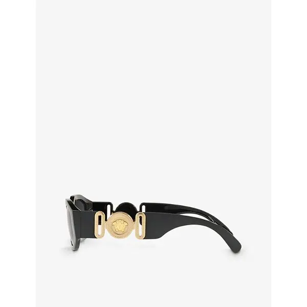 Versace Ve4361 Rectangle Sunglasses - Black