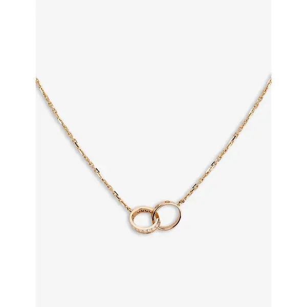 CARTIER Love 18ct Rose Gold And Diamond Necklace - One-color