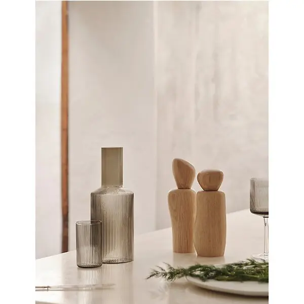 FERM LIVING Pebble Wooden Seasoning Grinder 18.8cm - Oak