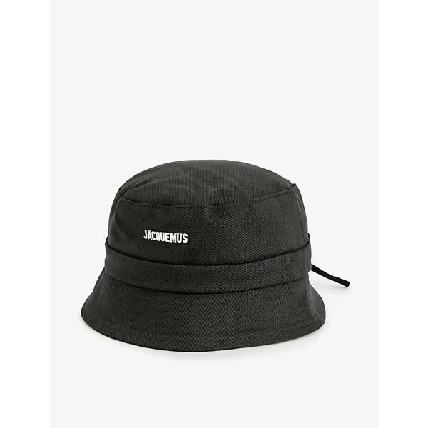 Jacquemus Le Bob Gadjo Cotton Bucket Hat - Black