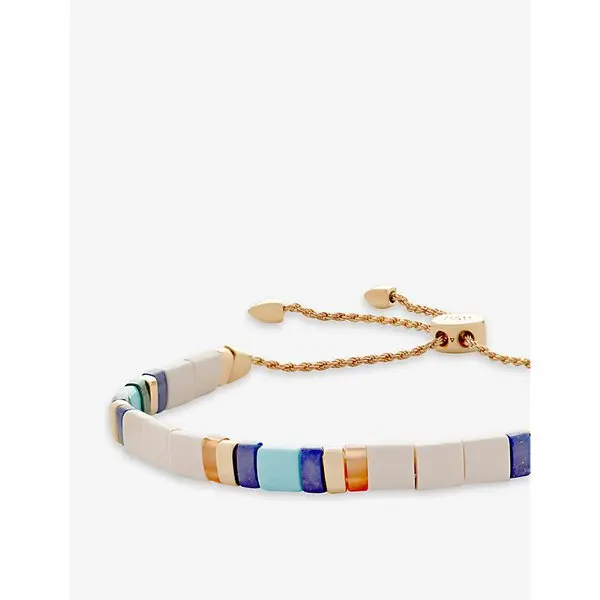 Monica Vinader Delphi Jasper Stone Bracelet - Yellow Gold