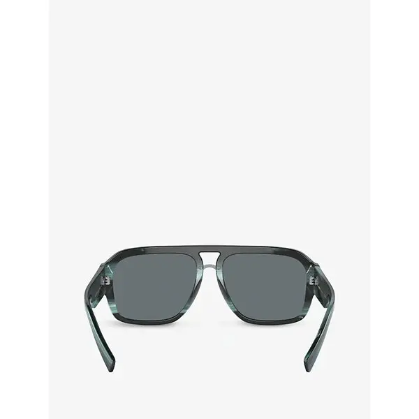 Dolce & Gabbana Pilot-frame Acetate Sunglasses