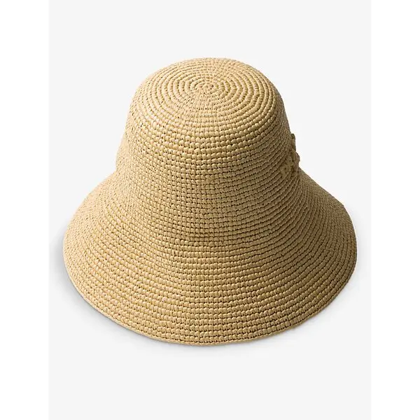 Prada Brand-embroidered Woven Bucket Hat