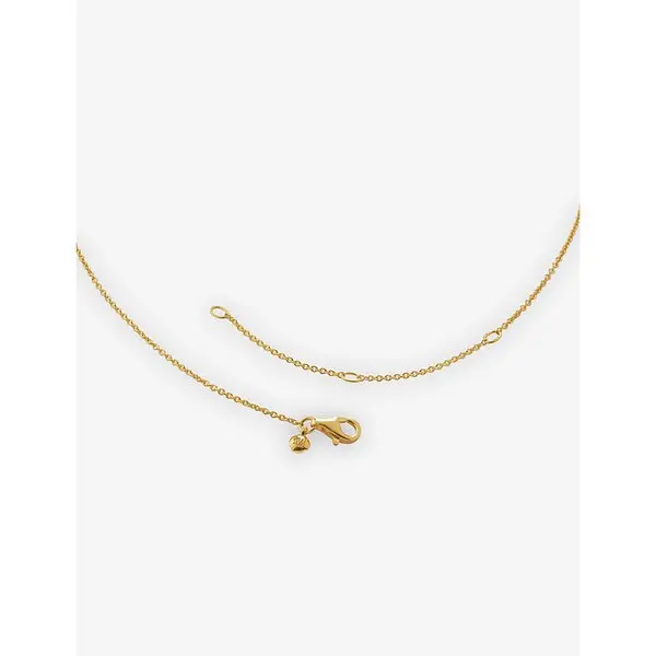 Monica Vinader Heart Charm Pendant Necklace - Gold