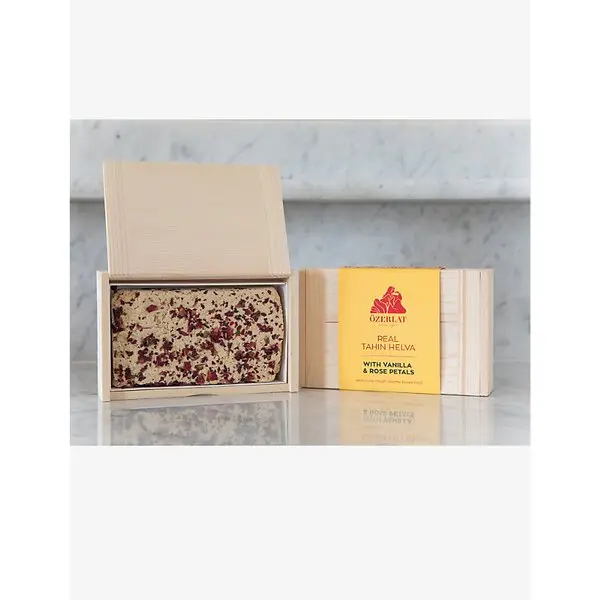 OZERLAT Tahin Helva With Vanilla And Rose Petals 300g