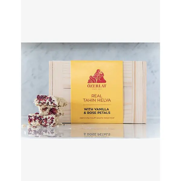 OZERLAT Tahin Helva With Vanilla And Rose Petals 300g