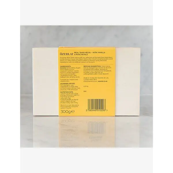 OZERLAT Tahin Helva With Vanilla And Rose Petals 300g
