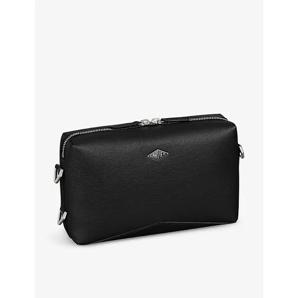 Cartier Losange Leather Shoulder Bag - Black