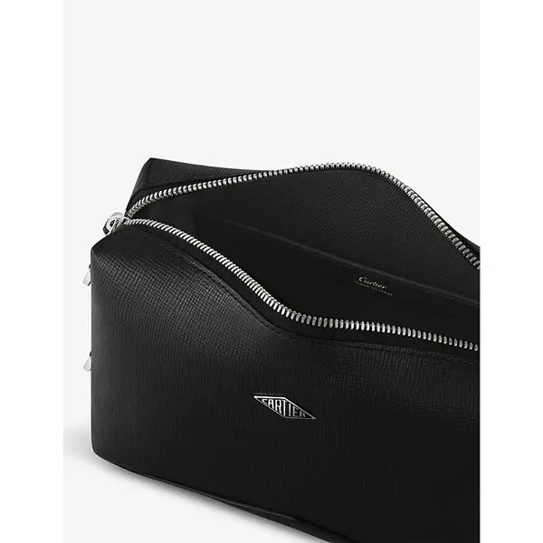 Cartier Losange Leather Shoulder Bag - Black