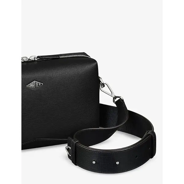 Cartier Losange Leather Shoulder Bag - Black